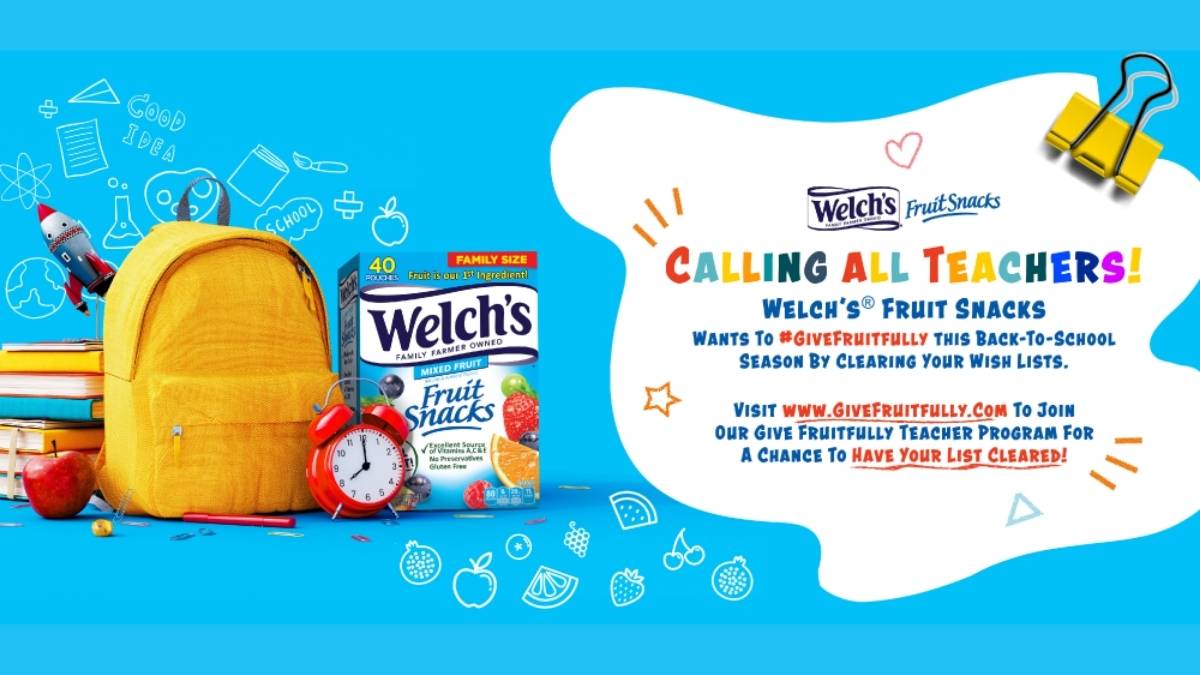 Welch’s Fruit Snacks and Crayola Celebrate Teachers