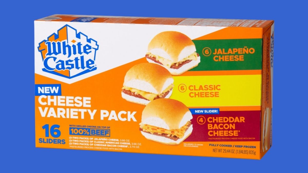White Castle’s new Cheddar Bacon Cheese slider at Walmart!