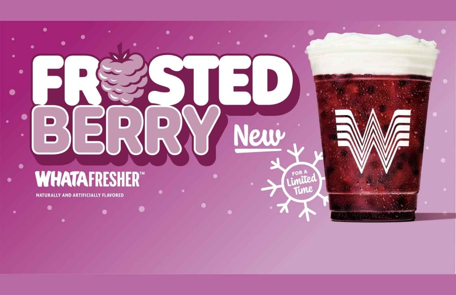 Whataburger Introduces Frosted Berry Whatafresher