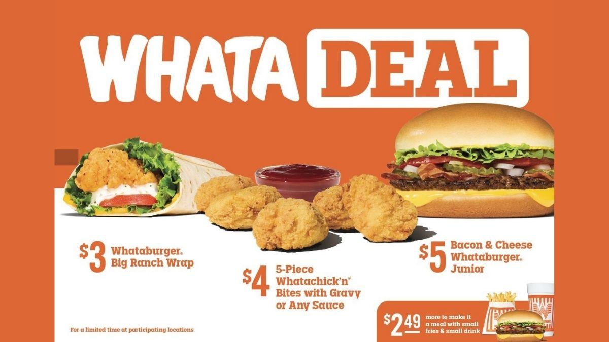 Whataburger Introduces Whatadeal Menu With $3–$5 Items