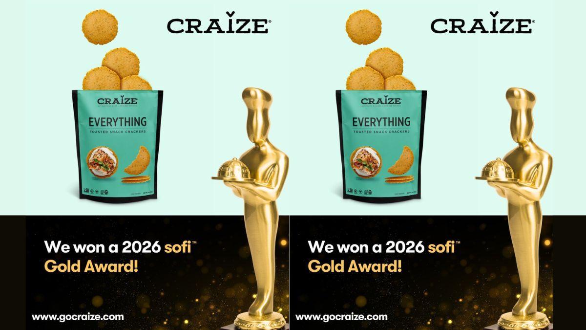 Craize Wins 2026 Sofi Gold Award for Toasted Corn Snacks